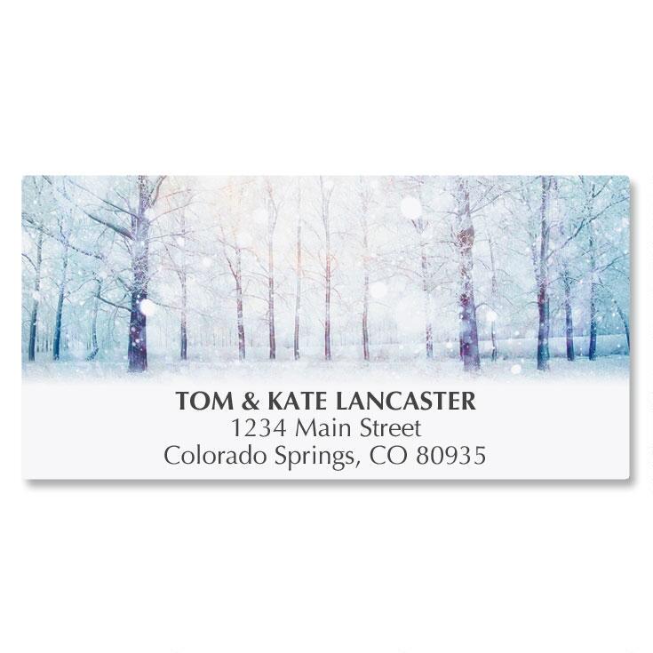 Winter Forest Deluxe Return Address Labels | Colorful Images