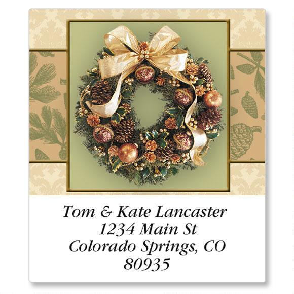 Wreath Magic Select Return Address Labels | Colorful Images