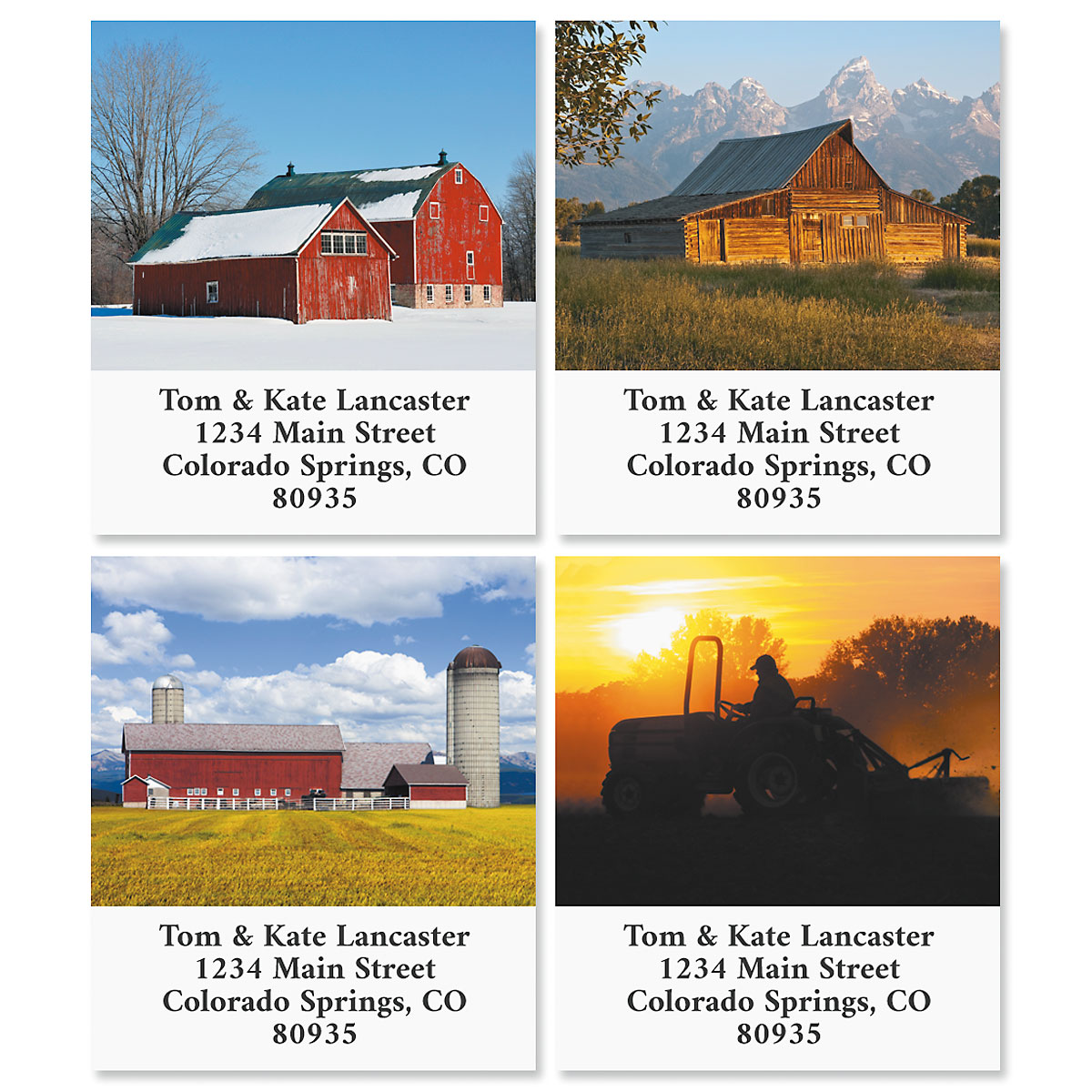 Farms Select Return Address Labels | Colorful Images