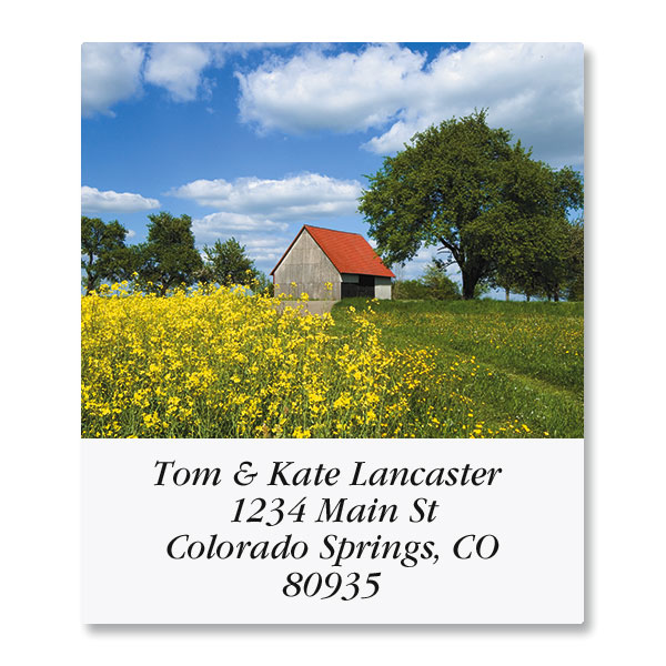Farmscapes Select Return Address Labels | Colorful Images