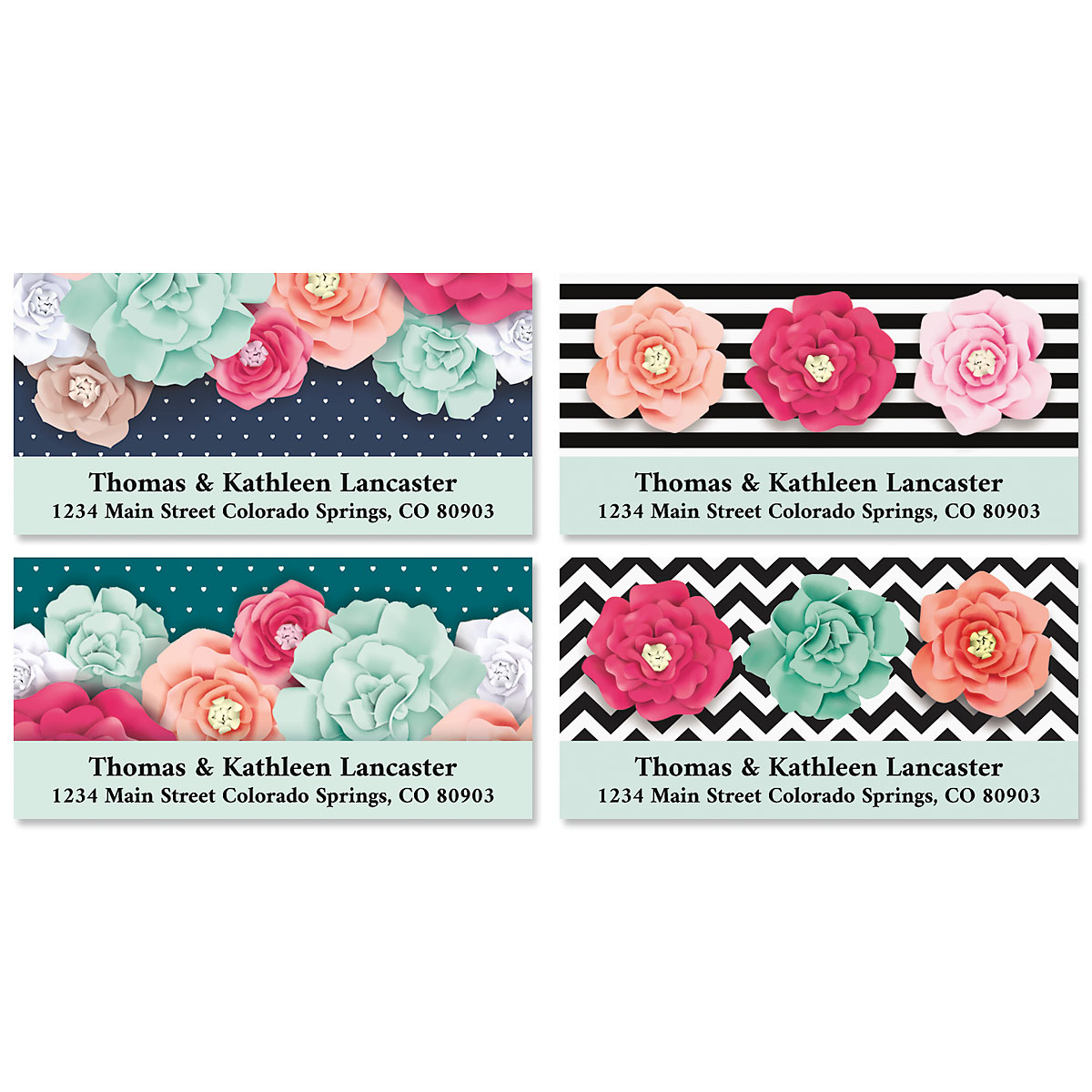 Delightful Deluxe Return Address Labels (4 Designs) | Colorful Images