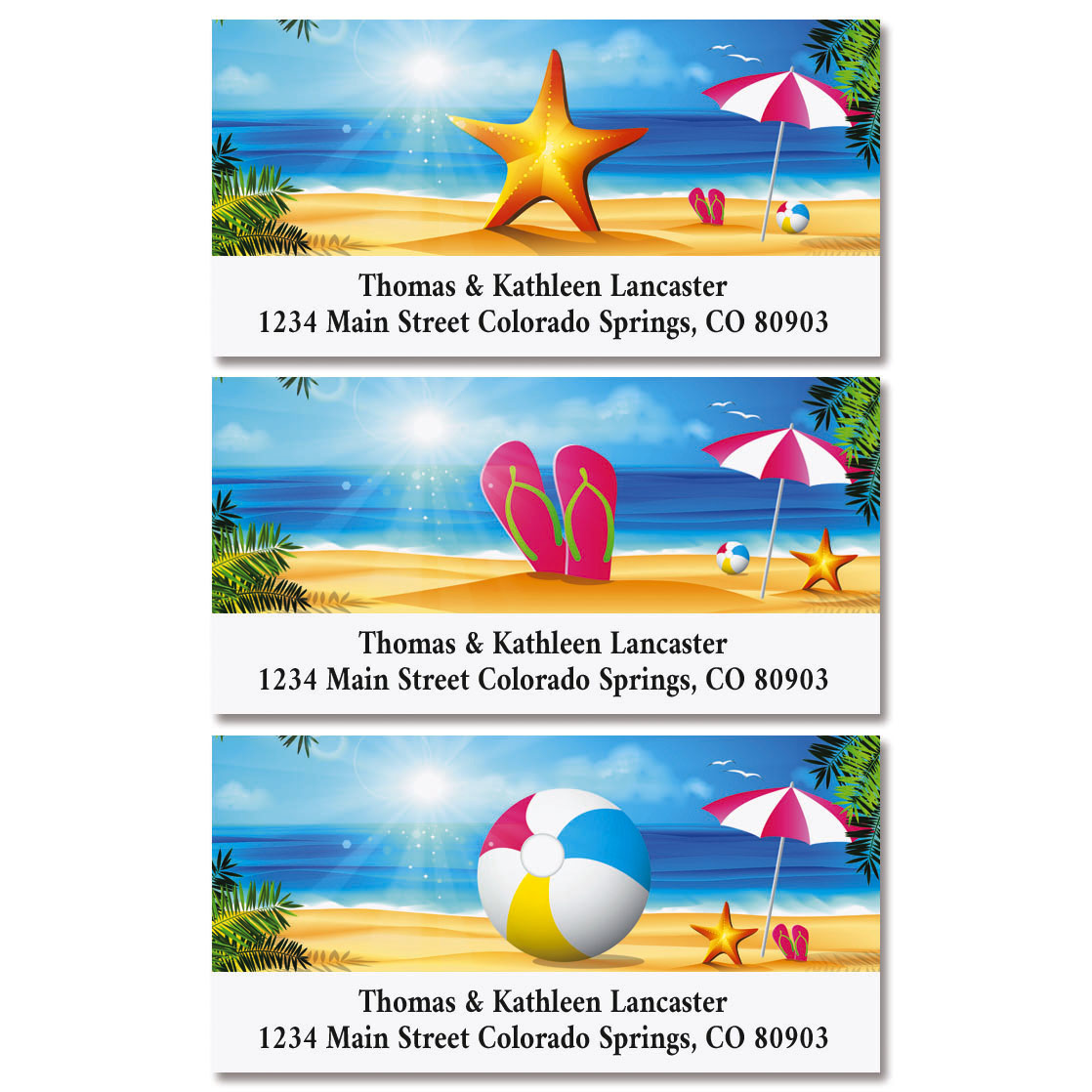 Sunny Days Deluxe Address Labels | Colorful Images