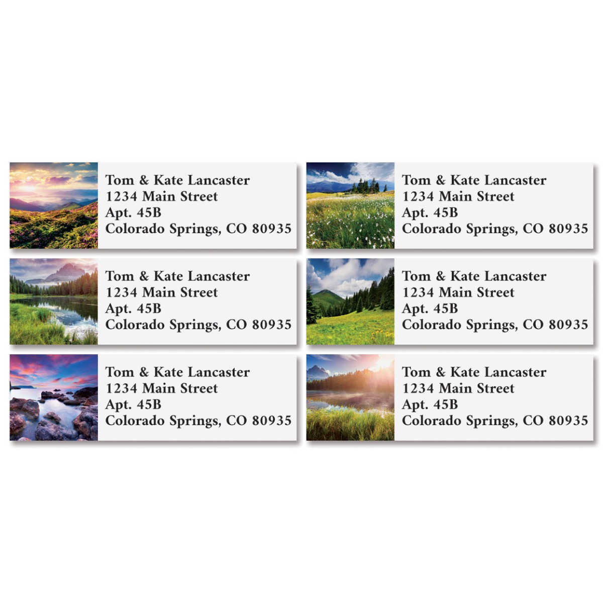 Summer Landscapes Classic Return Address Labels | Colorful Images