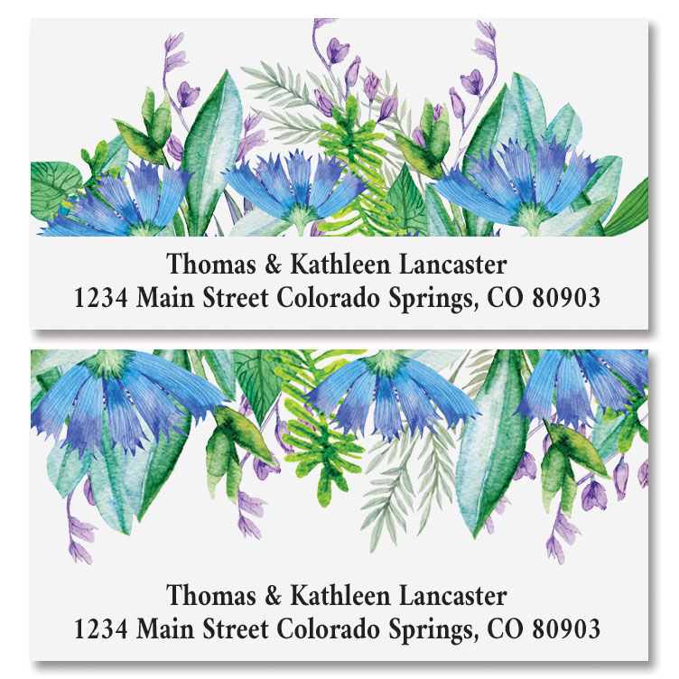 Sweet Flowers Deluxe Return Address Labels (2 Designs) | Colorful Images