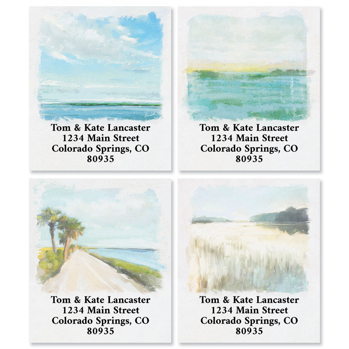 Coastal Gallery Select Return Address Labels (4 Designs) | Colorful Images