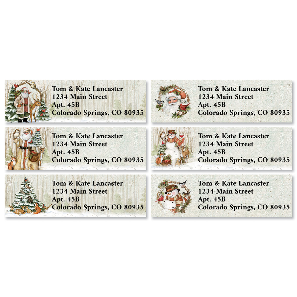 Winter Forest Classic Return Address Labels (6 Designs) | Colorful Images