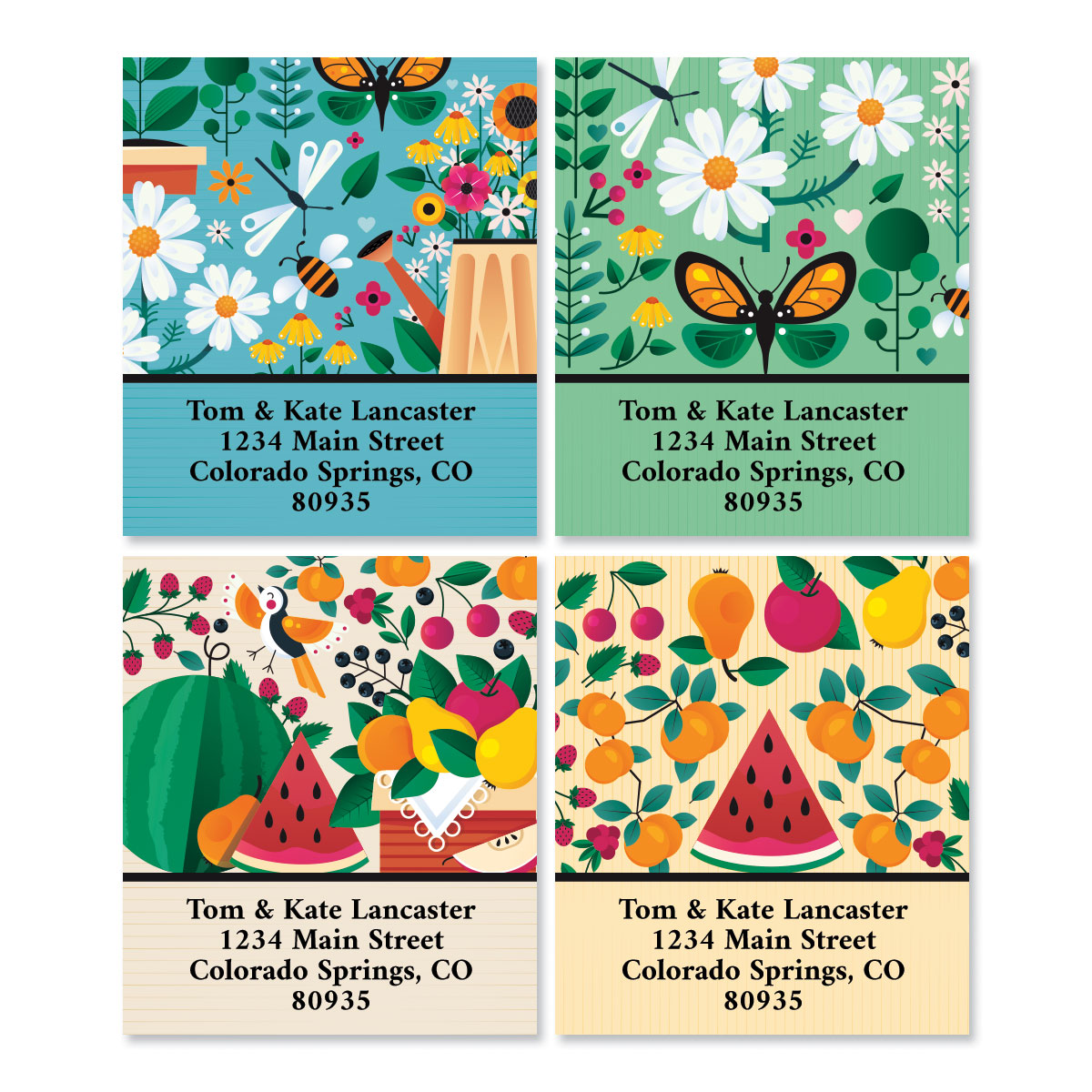Summer Fun Select Return Address Labels (4 Designs) | Colorful Images