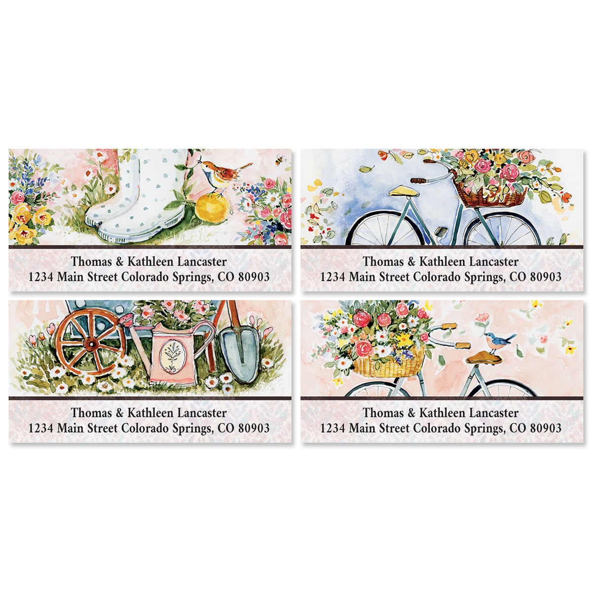 Joy of Life Return Address Labels (4 Designs) | Colorful Images