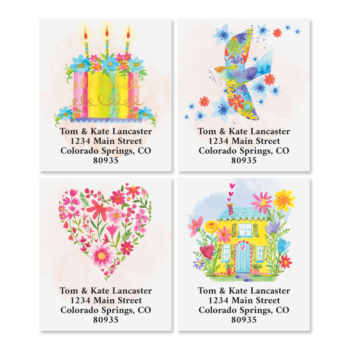 Special Occasion Select Return Address Labels (4 Designs) | Colorful Images