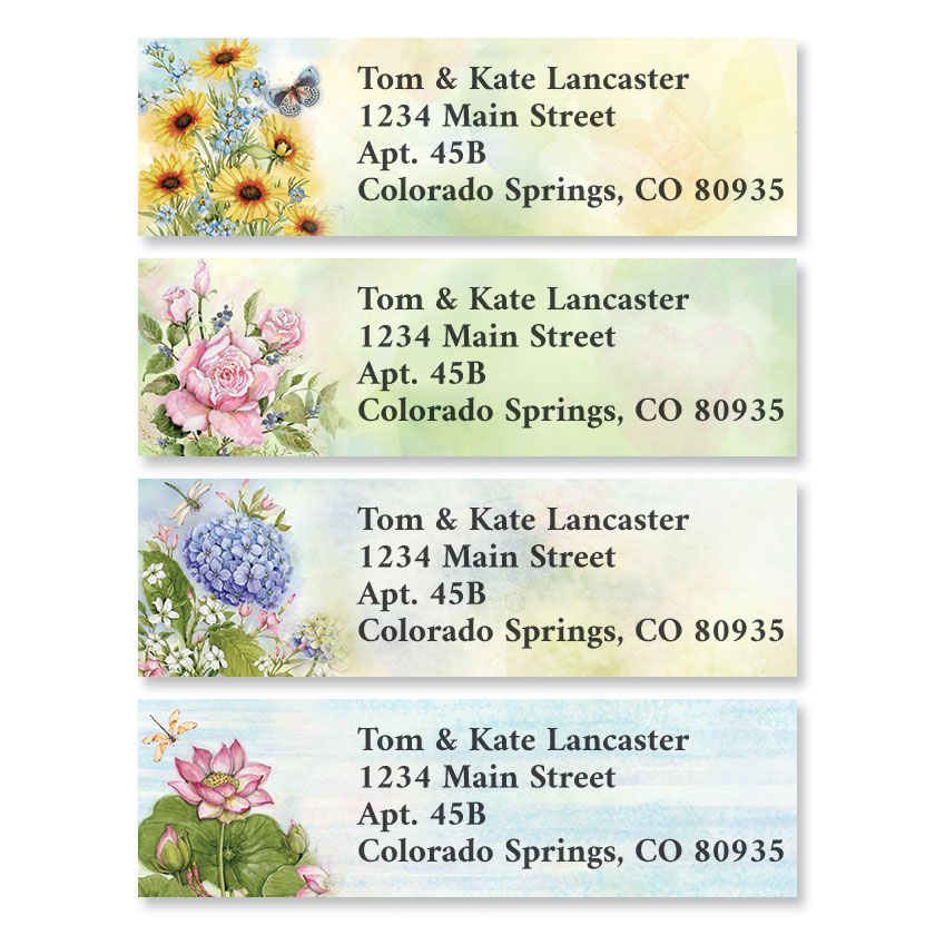 Nature’s Grace Classic Return Address Labels (12 Designs) | Colorful Images