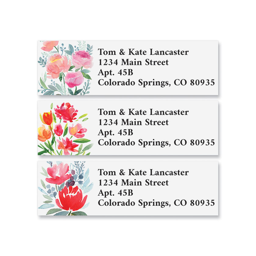 Spring is Blooming Classic Return Address Labels (3 Designs) | Colorful ...