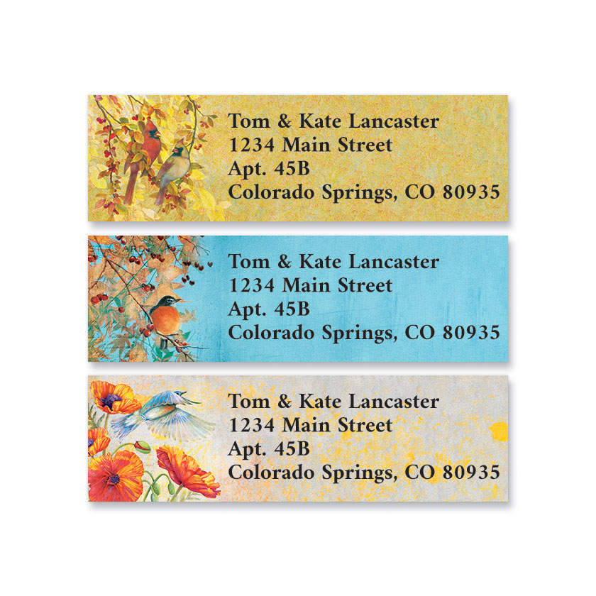Flying Falls Classic Return Address Labels (3 Designs) | Colorful Images