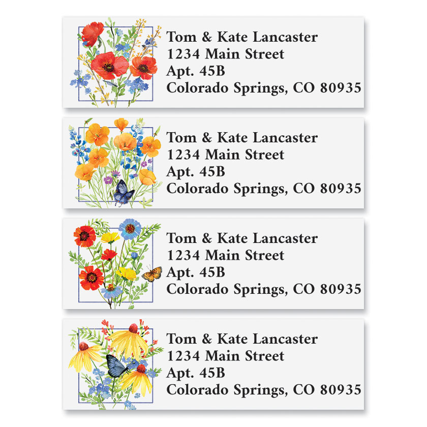 Nature Walk Classic Return Address Labels (4 Designs) | Colorful Images
