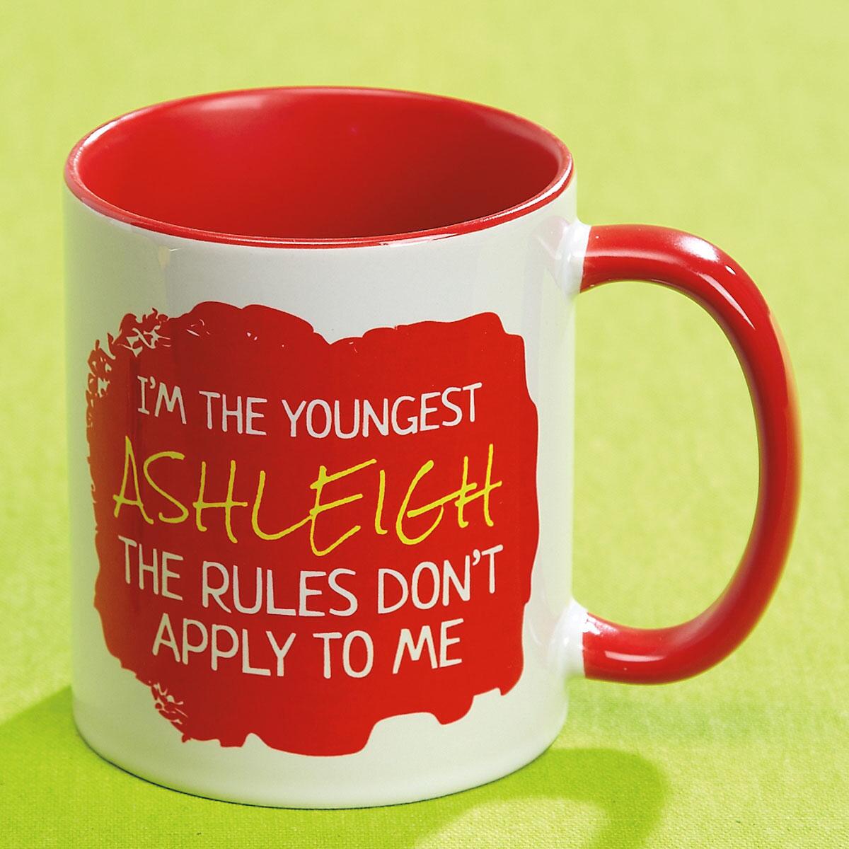 Youngest Child Personalized Mug Rules | Colorful Images