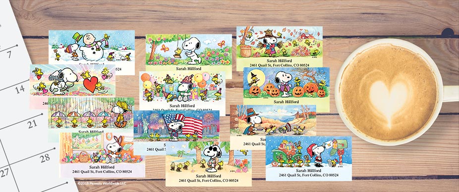 By Artist Address Labels | Colorful Images