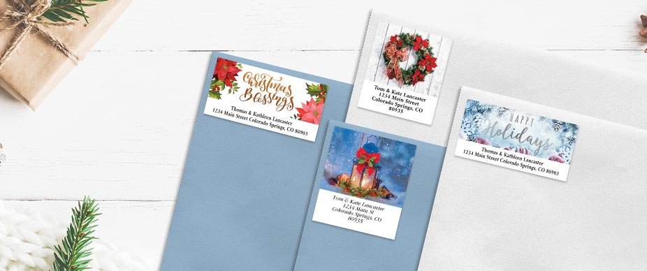 Holiday Address Labels & Holiday Envelope Labels | Colorful Images